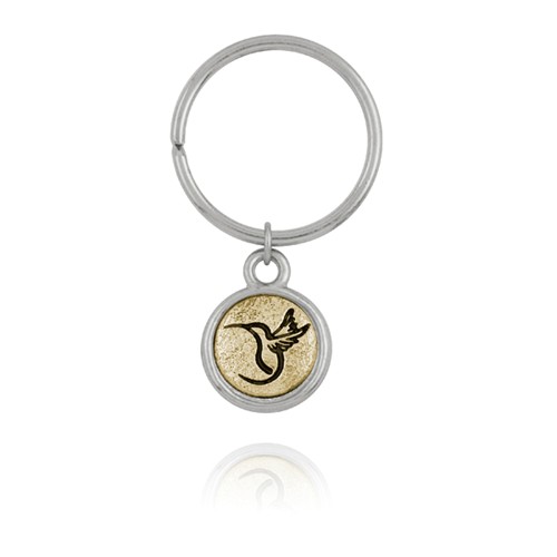 Hummingbird Mini-Elegance Two Tone Round Key Ring